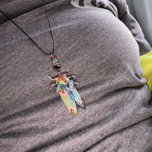 Cicada Necklace Copper Cicada Pendant Brood X Cicada Jewelry Layering ...