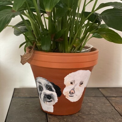 CUSTOM Garden Sign Painted Flower Pot Hand Painted Sign - Etsy