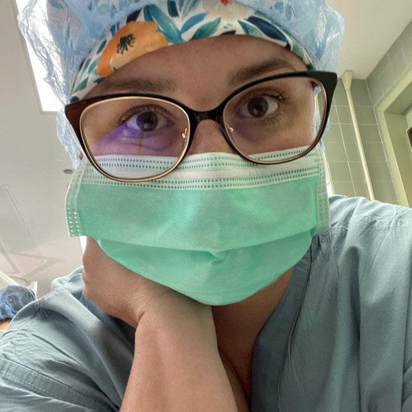Bones of the Body Orthopaedic Scrub Hat, Glow in the Dark Women's ...