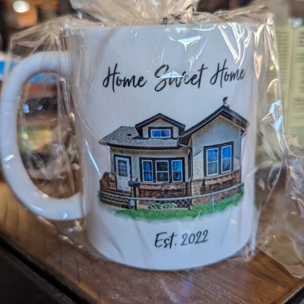 Custom Home Mug, Housewarming Gift, Personalized Home Mug, New Home Mug ...