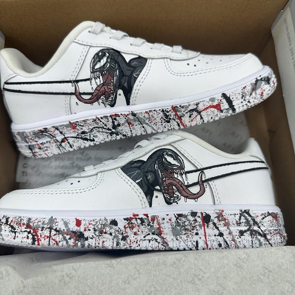 Sesame Street Elmo Cookie Monster Inspired Air Force 1 Trainers ...