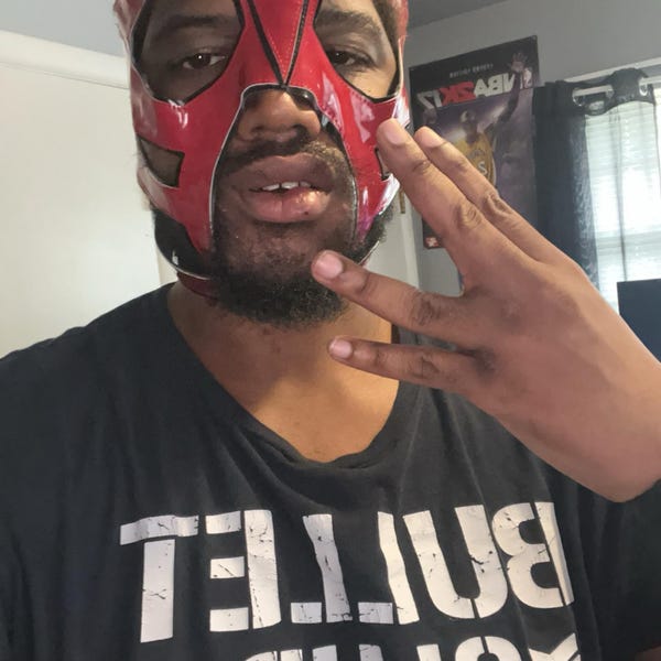 Comedian Wrestling Mask Luchador Mask Halloween Cosplay Mask Mardi Gras ...