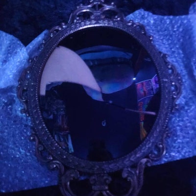 Black Scrying Mirror Vintage Divination Tool Altar Witch - Etsy