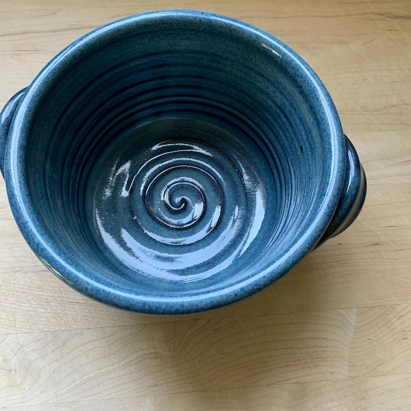 Bread Baker - Pottery Bread Baking Pot in Blue Glaze - 12 Recipes ...