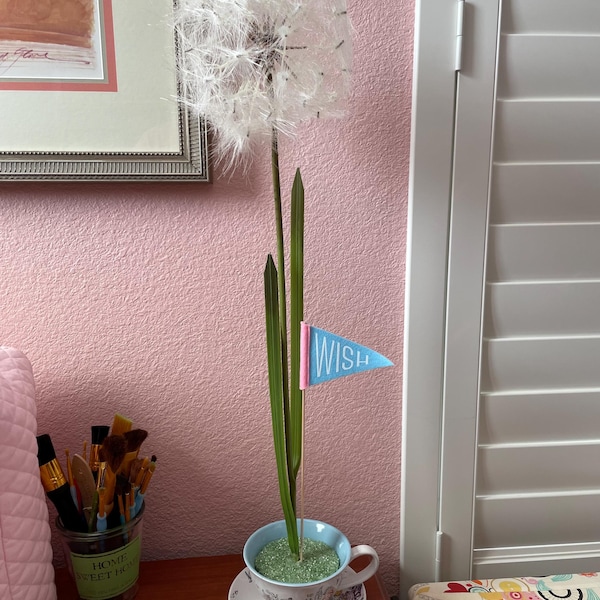Custom Pennant on a Stick: Felt Personalized Word or Name Mini Pennant ...