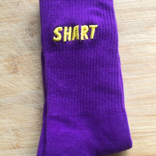 Custom Embroidered Socks, Unisex Cotton Socks Withpersonalized Text ...