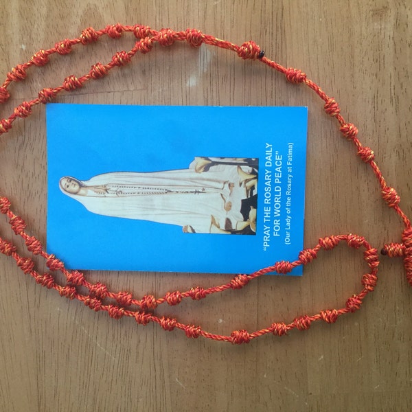 Handmade Twine Rosary, Knotted Rosary, Rope Rosary, Cord Rosary - Etsy