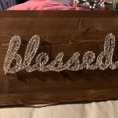 Blessed String Art Template - Etsy
