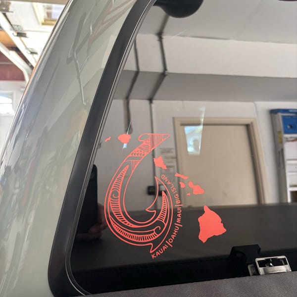 Hawaiian Honu Turtle Car Decal | Polynesian Tribal Sea Turtle Vinyl ...