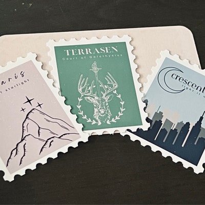 SJM Cities Stamp Sticker Pack VINYL STICKER Velaris City of Starlight ...