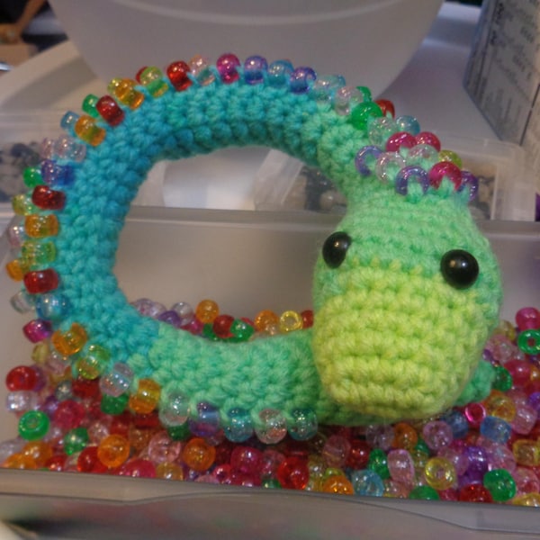 Crochet Fidget Snake Pattern: No-sew Beaded Toy PDF Pattern English - Etsy