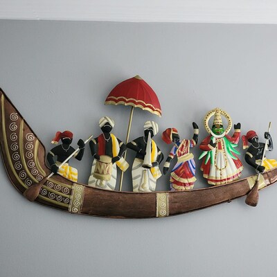 Metal Radha Krishna Ji Wrought Iron Swing Wall Decor, Metal Wall ...