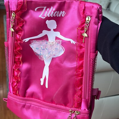 Dance Bags Personalized Name Ballerina Backpacks Toddler - Etsy