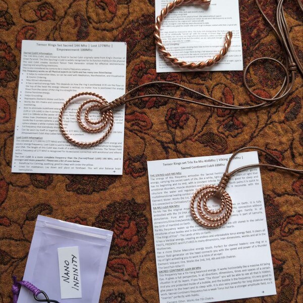 Tensor Rings Set Trio Ra-mu Viking Sacred Continent Cubit 404mhz ...
