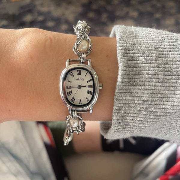 Vintage Design Charm Watch Bracelet | Unique Button Bead Bracelets ...