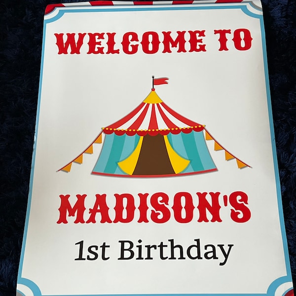 Carnival Party Sign, Carnival Party, Carnival Birthday, Circus Birthday ...