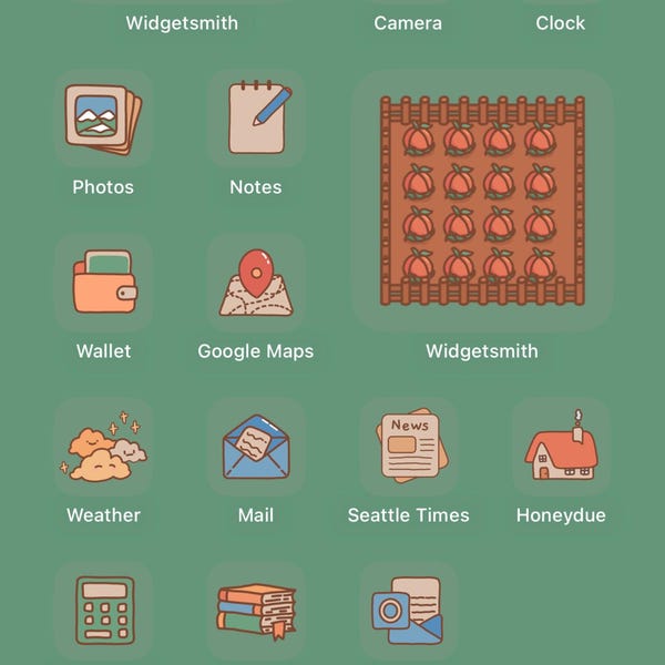Cozy Fall Organizer Theme | Wallpaper Background | Custom Desktop Icon ...