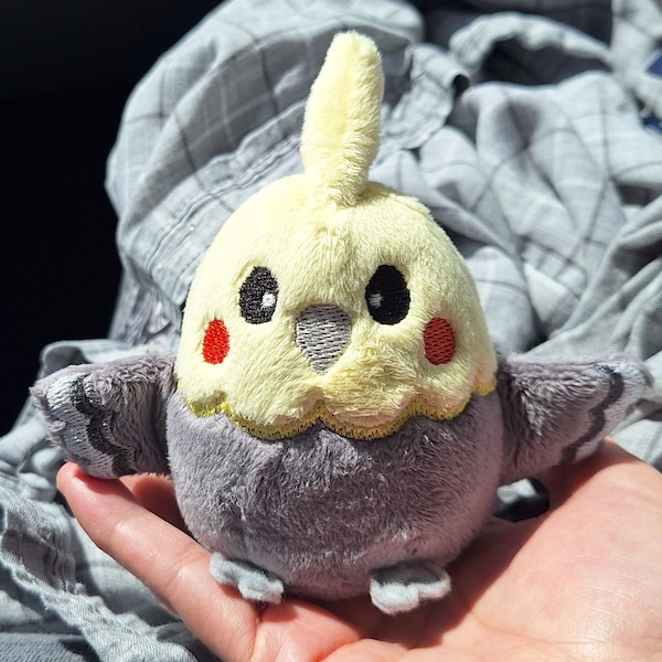 Nuzzles Worry Borb, Lovebird Plush, Parrot Plush, Anxiety Plush, Peach ...