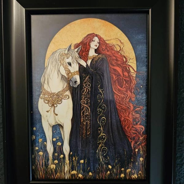 Ancient Ishtar Relief Mesopotamian Goddess of Love and War Art Print ...