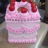 Pink Cake Tissue Box Cover - Etsy UK