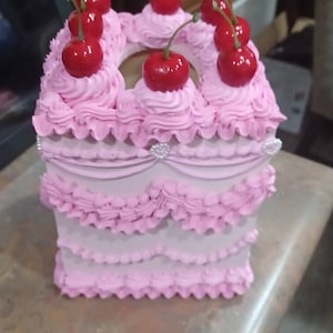 Pink Cake Tissue Box Cover - Etsy