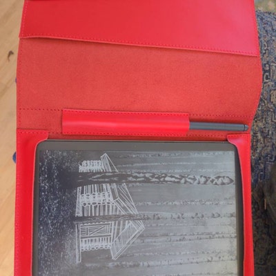 Personalized Kindle Scribe Case Leather With Pen Holder, Tablet & E ...