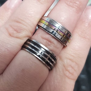 Silver Spinner Ring Number & Letters Meditation Ring - Etsy UK