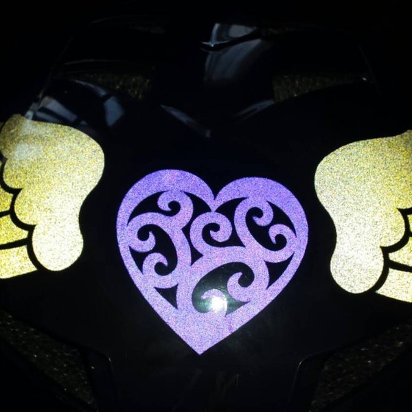 Wings Reflective Decal Set, Guardian Angel Wing Motorcycle Helmet ...