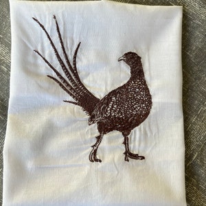 Pheasant Machine Embroidery File, Sketched Style. 4 Sizes, 7 File ...