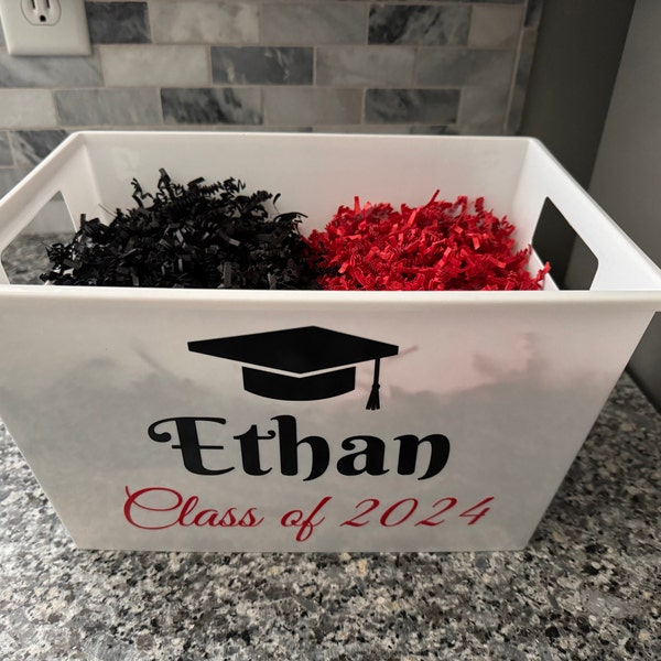 Personalized Graduation Sport Senior Basket, Custom Football ...