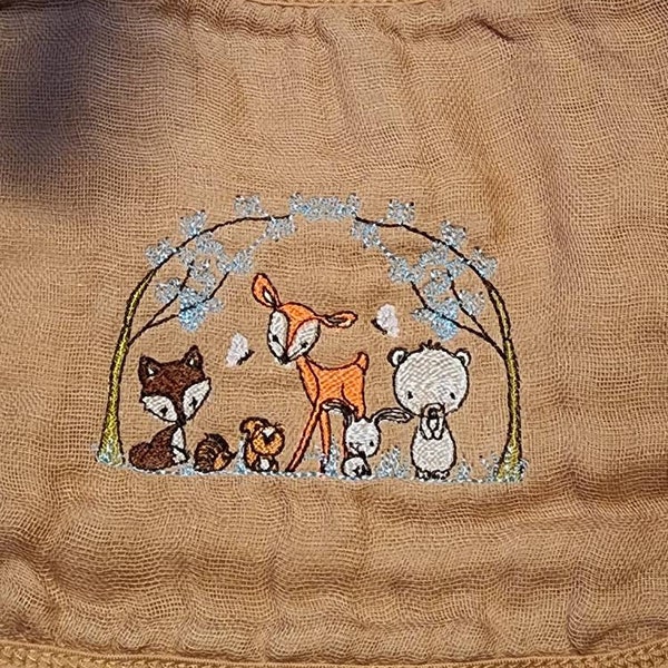 Forest Animals Embroidery Design, Baby Embroidery Design Machine ...