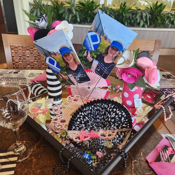 Kate Spade Inspired Centerpieces•bridal Shower Decor•baby Shower Decor ...