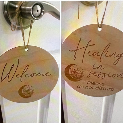In Session Sign, Wood UV Printed Door Sign, Esthetician Door Sign ...