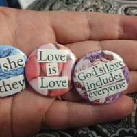 Handmade Collage Pin: 3-PACK CUSTOM ORDER - Etsy