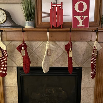 Rae Dunn Inspired Name Tags Personalized Wood Stocking Tags Farmhouse ...