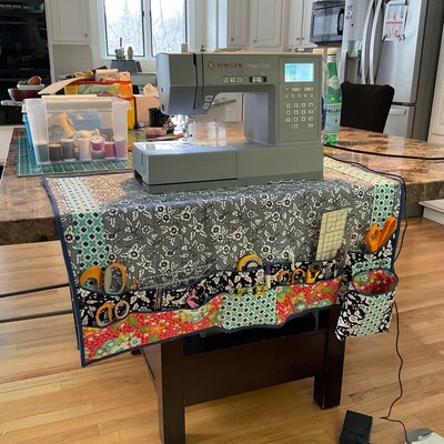 Quilted Sewing Machine Mat & Notions Caddy Digital PDF Sewing Pattern ...