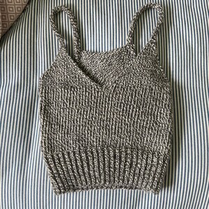 Knitting Pattern Tied Together Top Knit Crop Top Knit | Etsy