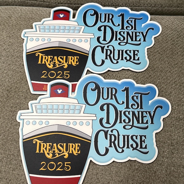 Our 1st Disney Cruise Ship Family Magnet - Personalized 1st Cruise ...