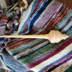 Walnut Wood Spindle Display Stand for Drop and Support Spindles holds ...