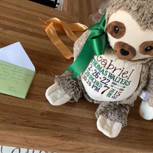 Sloth Baby Blanket Sloth Baby Shower Gift Boy Minky Baby | Etsy