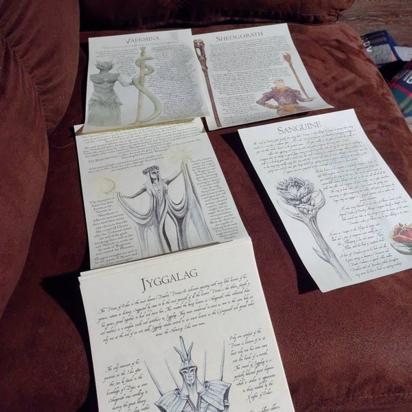 Demon Journal Pages - Demonology Supernatural Ritual - Latin Spells of ...