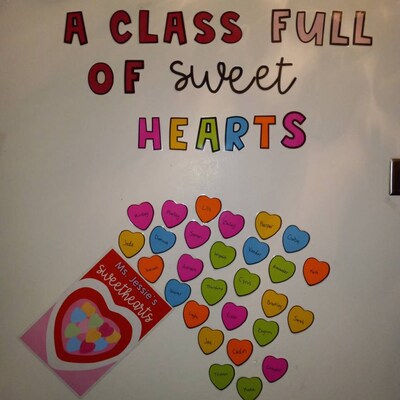 Valentine's Day Bulletin Board Letters - Etsy