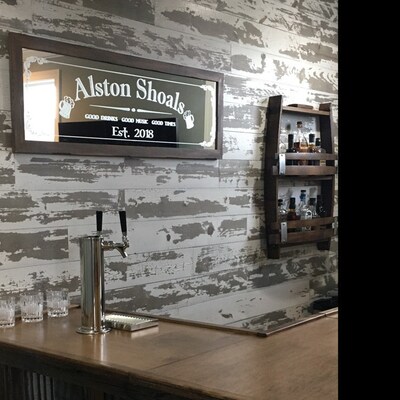 Custom Personalized Mirror, Large Mirror, Personalized Bar Mirror ...