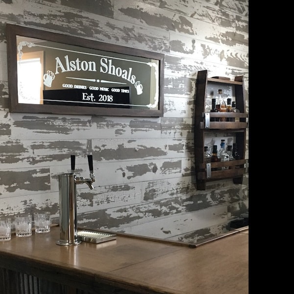 Custom Personalized Mirror, Large Mirror, Personalized Bar Mirror ...