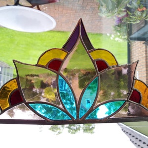 Modern Minimalist Boho Stained Glass Pattern Stained Glass - Etsy UK