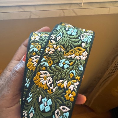 Slim Retro Purse Strap, Geometric Pattern, Replacement Crossbody Strap ...