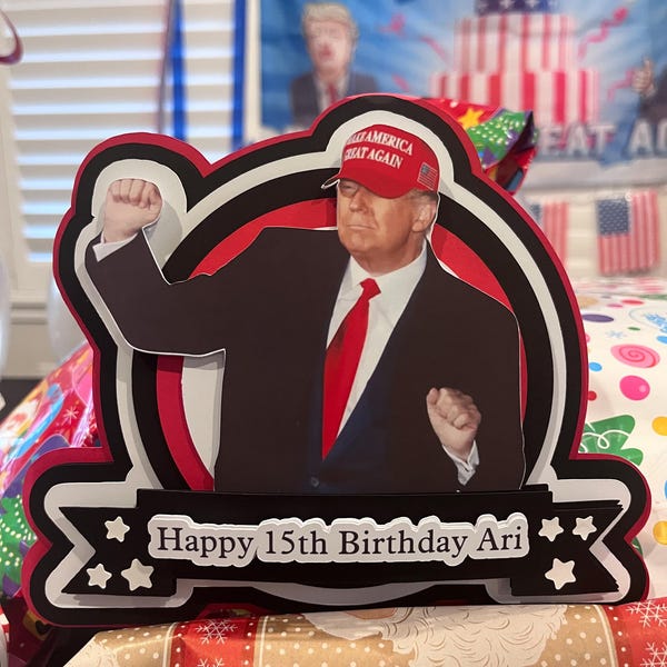 Donald Trump Cake Topper, President Trump, Funny Donald Trump, for ...