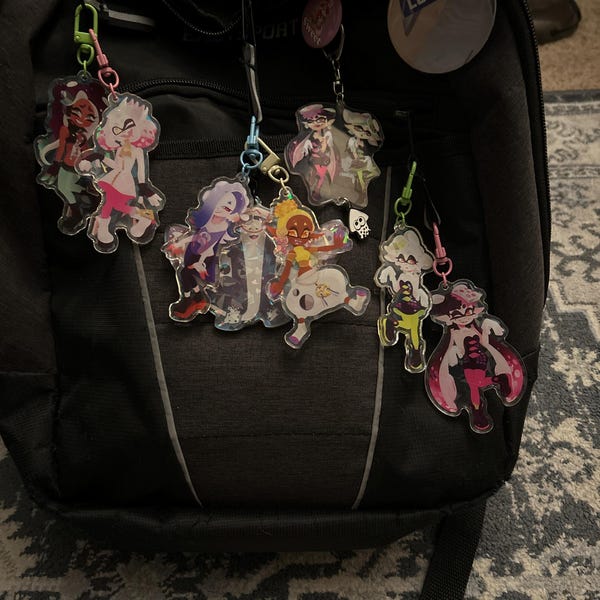 Splatoon Agent Acrilyc Pins - Etsy