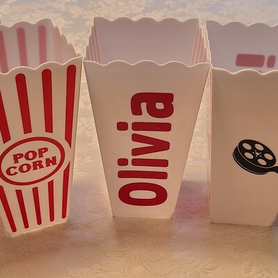 Personalized Popcorn Set /personalized Popcorn Tub/ Party Favors ...