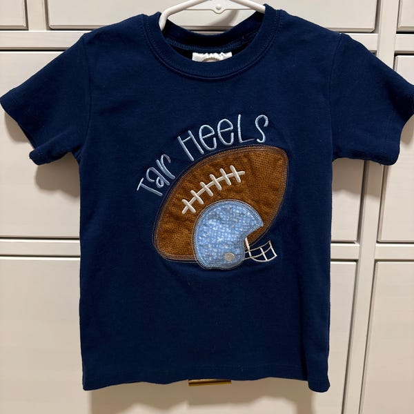 Football Embroidered Shirt, Personalized, Tar Heel, Carolina - Etsy